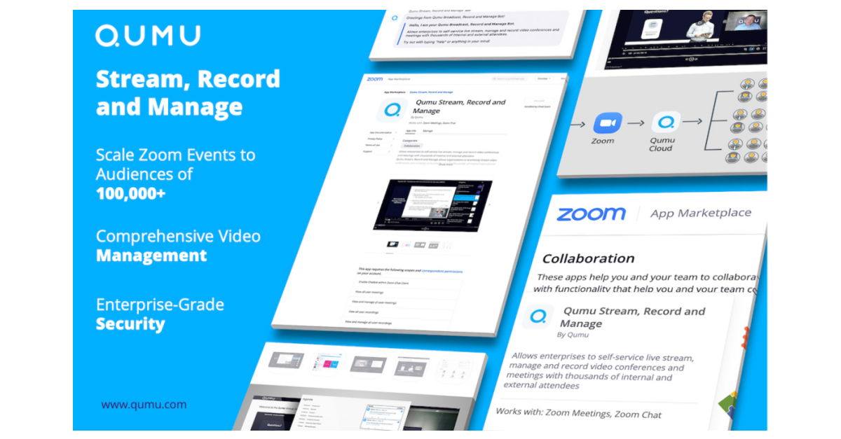 New Qumu App Transforms Zoom Into Large-Scale Broadcasting Platform for ...
