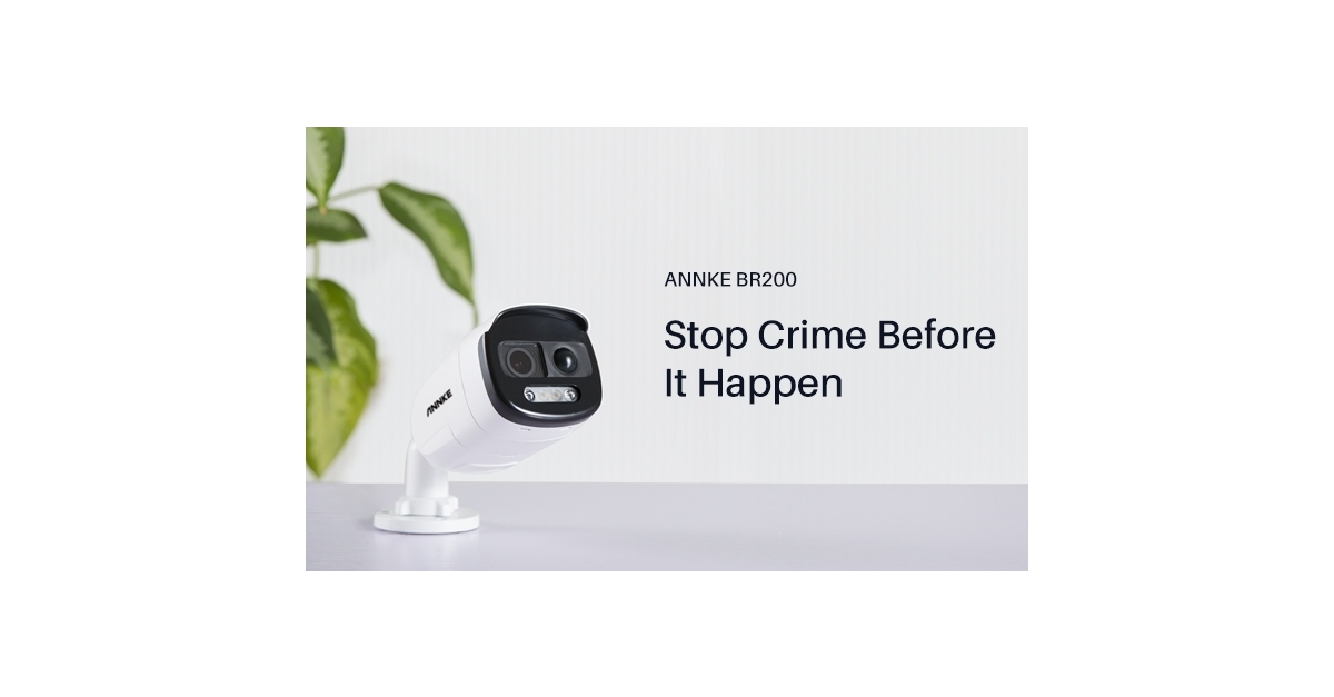 ANNKE BR200 Security Camera That Deters Intruders with Light & Sound ...