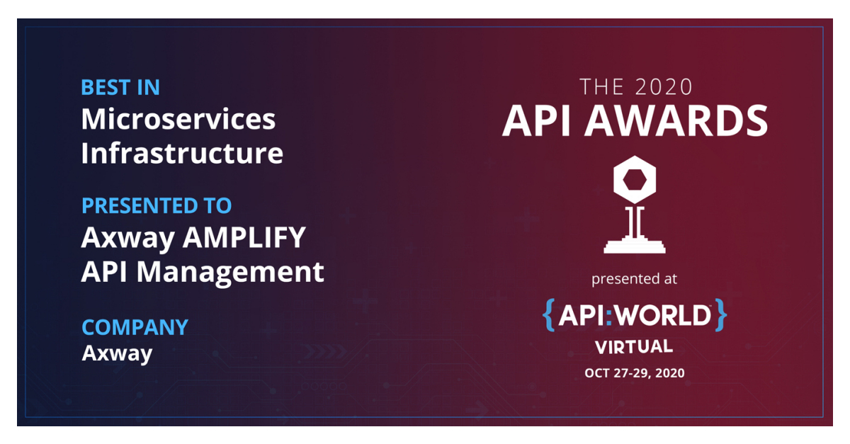 Axway wins Best in Microservices Infrastructure at API World 2020 | Business Wire