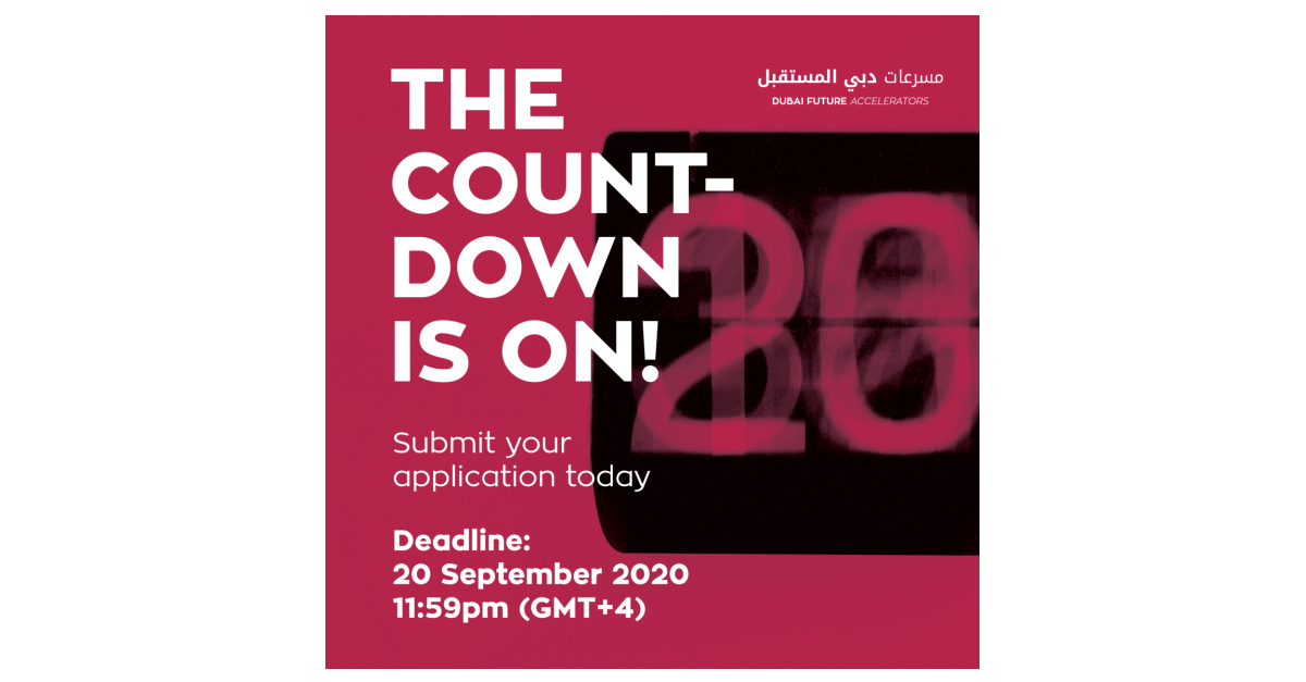 Dubai Future Accelerators Opens Registration for Fall 2020 Program ...