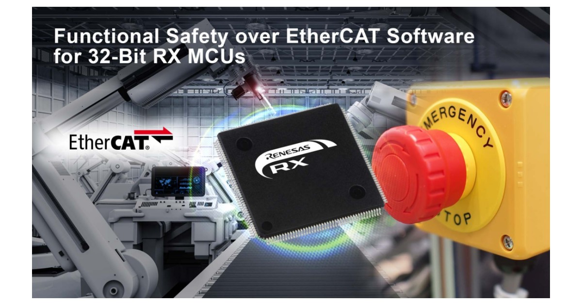 Renesas Introduces Functional Safety Over EtherCAT for 32-Bit RX Microcontrollers | Business Wire