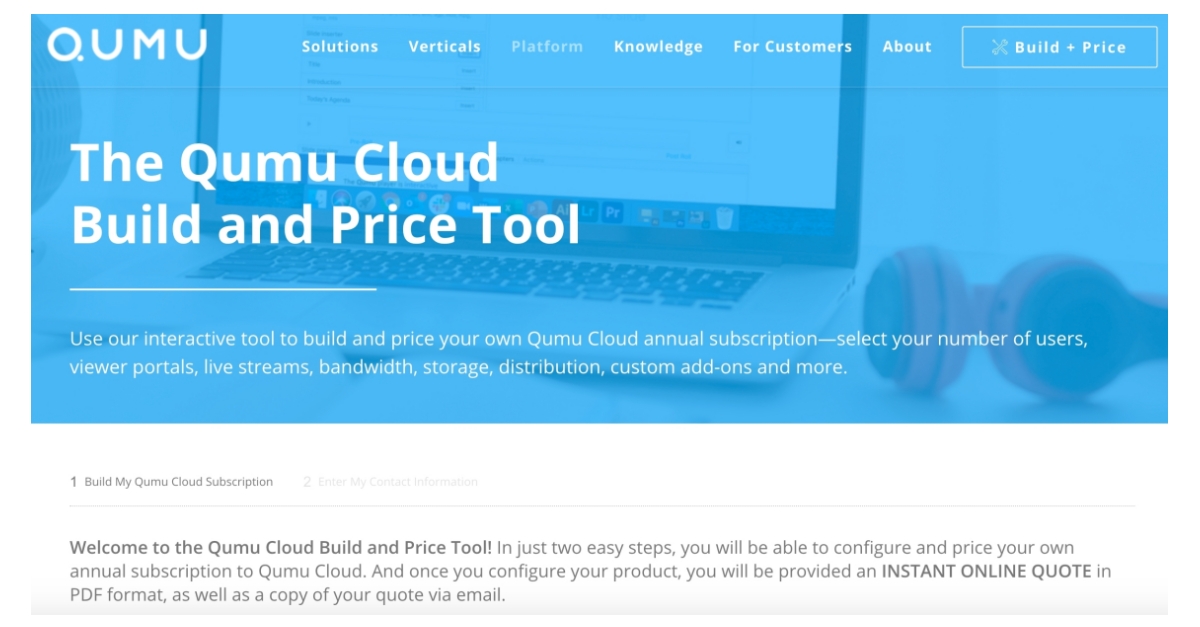Qumu Unveils Build and Price Tool to Accelerate Cloud Video Platform ...