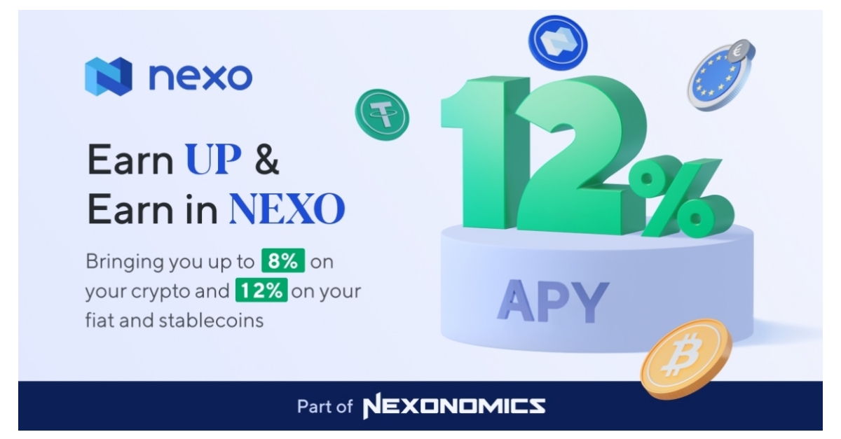 Nexo將Earn on Crypto產品的利率提高一倍 | Business Wire