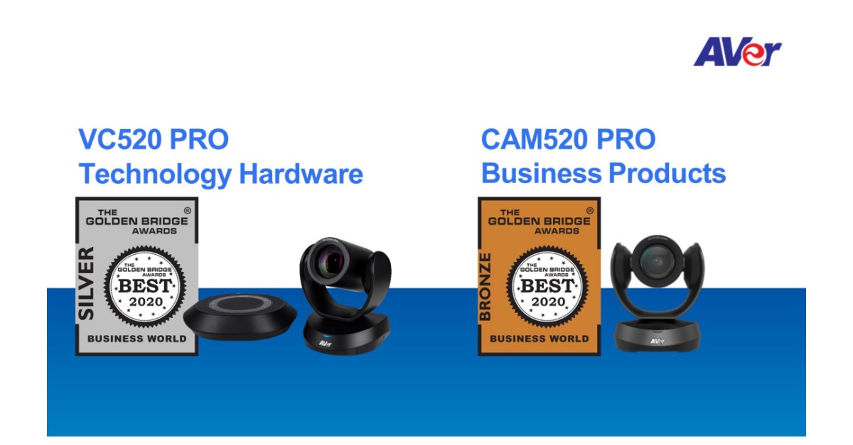 AVer VC520 PRO and CAM520 PRO Awarded in the 12th Annual 2020 Golden ...