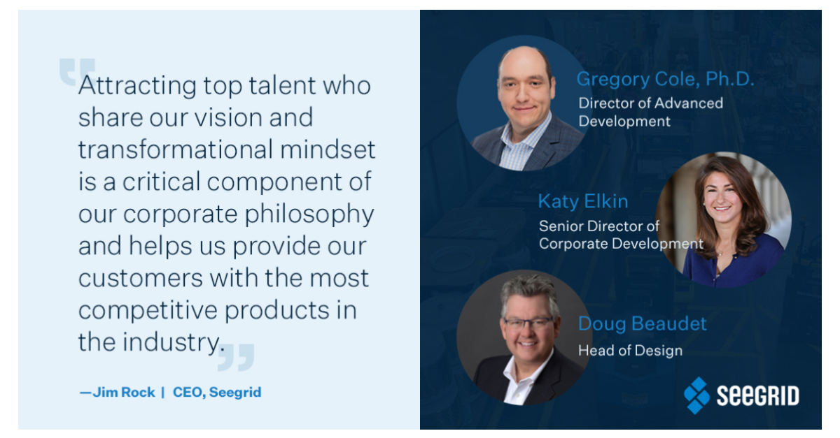 Seegrid Adds Three Senior Leaders to Its Growing Team | Business Wire