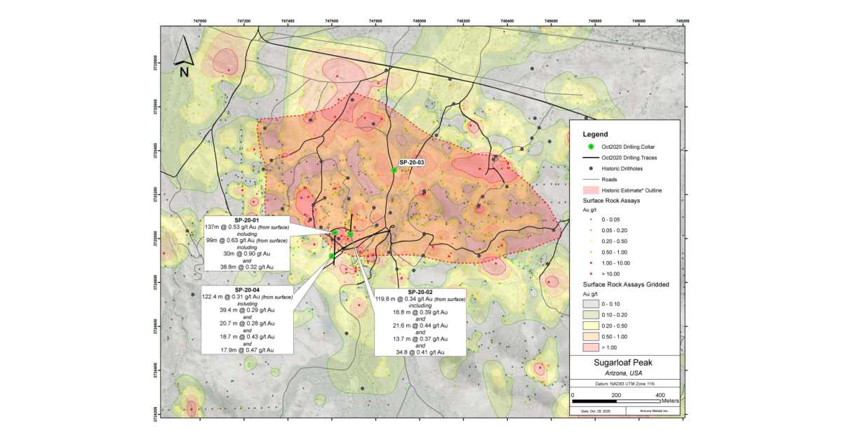 Arizona Metals Corp Announces Drilling at Its Sugarloaf Peak Heap-Leach ...