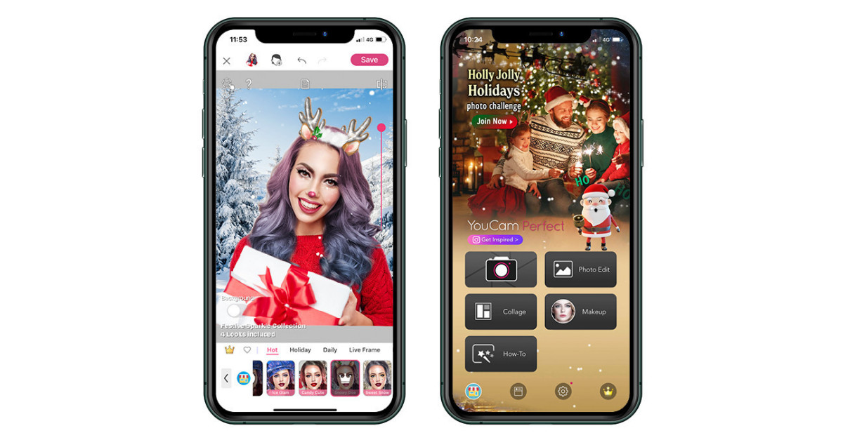 YouCam Apps Release Festive AR Makeup and Photo Editing Effects to Celebrate the Holidays ...