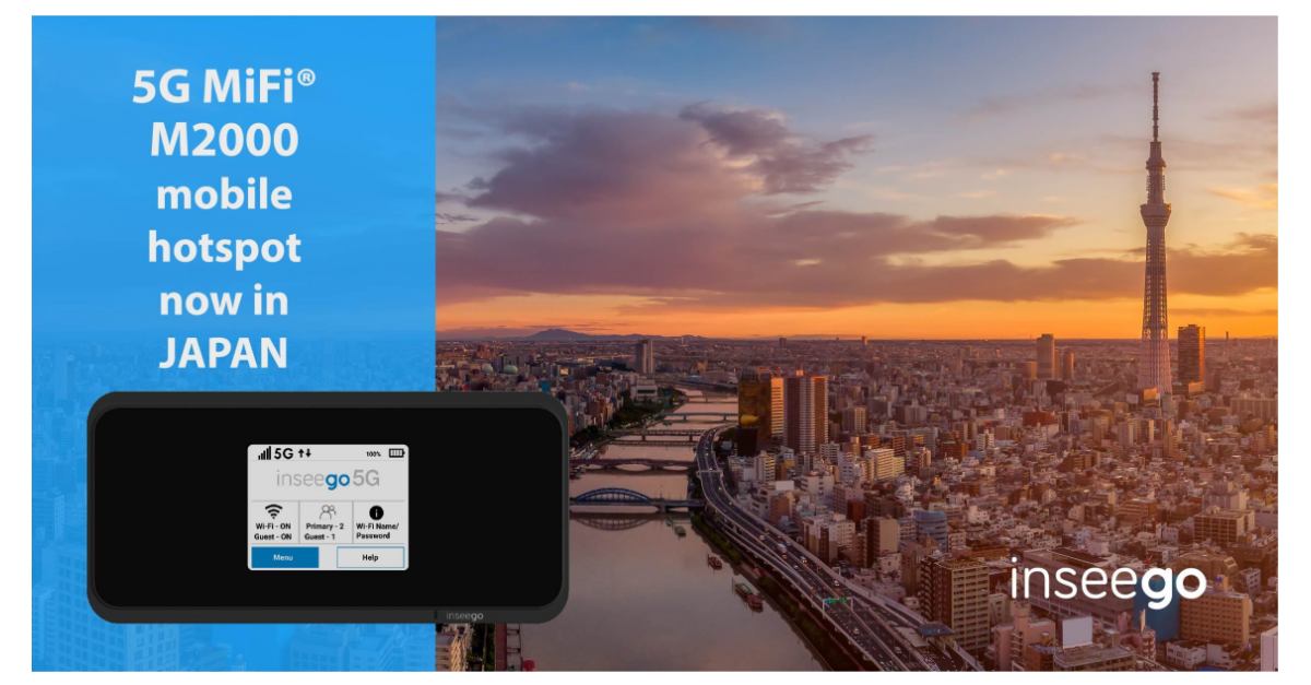 Inseego 5G MiFi® M2000 Now Available in Japan, Significantly Expanding ...