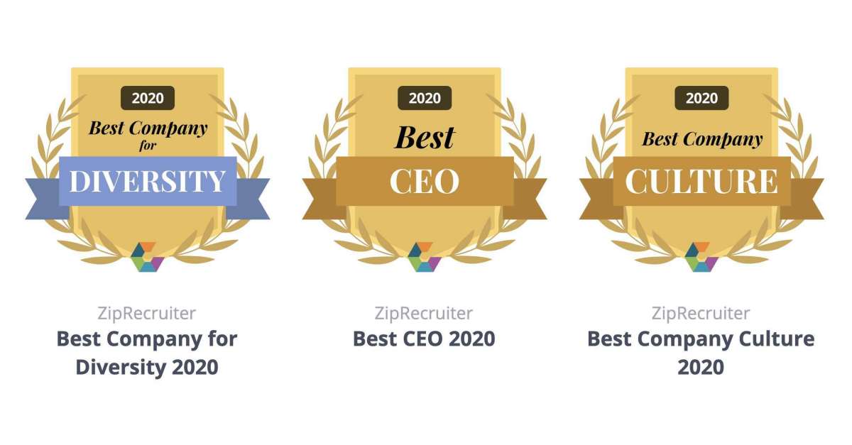 ZipRecruiter Wins Three 2020 Comparably Awards | Business Wire