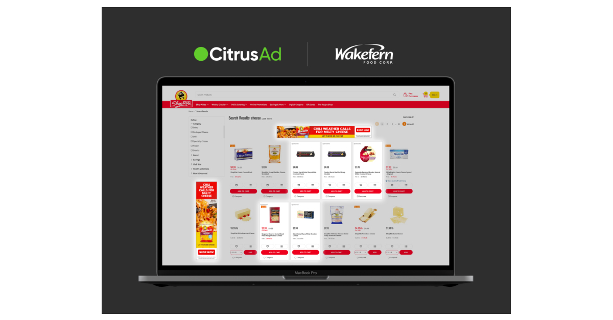 Wakefern Food Corp. Enhances Grocery eCommerce with CitrusAd for Retail ...