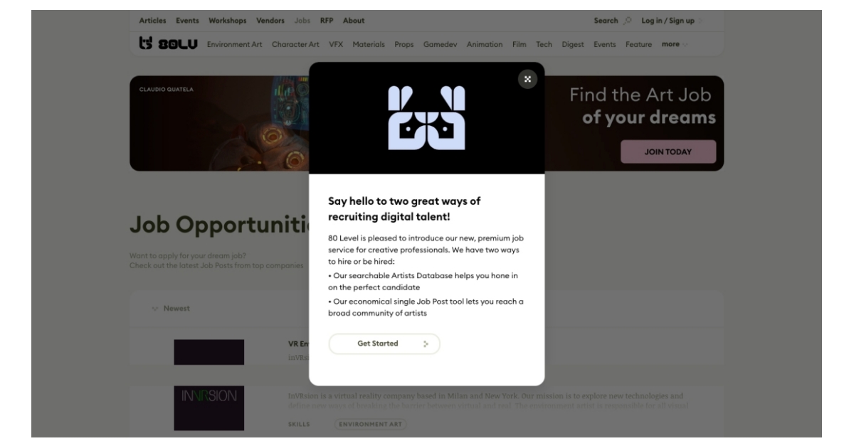 80 Level améliore son service de job matching avec le nouvel outil Job ...