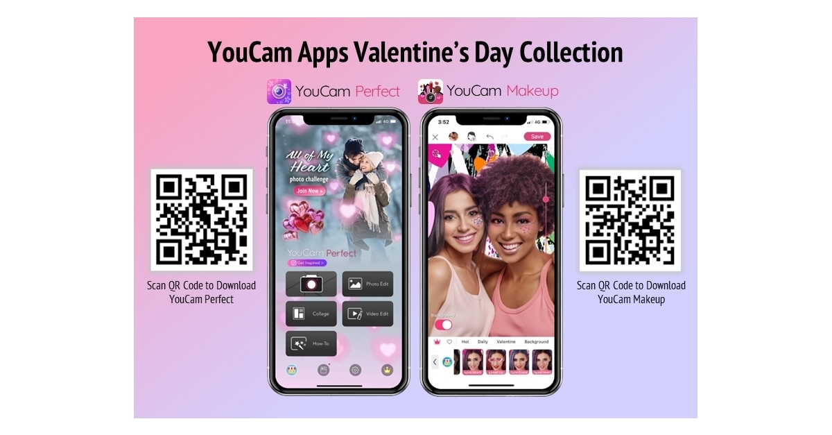 YouCam Apps Launch Exclusive Valentine’s Day Collection to Help You Spread Love Digitally ...