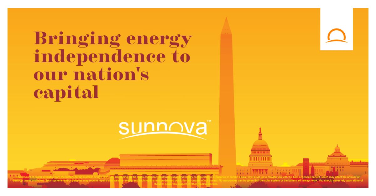 Sunnova Expands its Solar and Storage Services to Washington, D.C ...