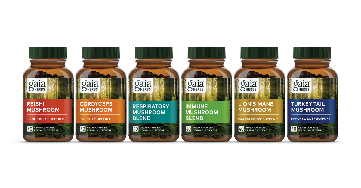 Gaia Herbs Launches New Line of Mushroom Capsules to Support Whole-Body ...
