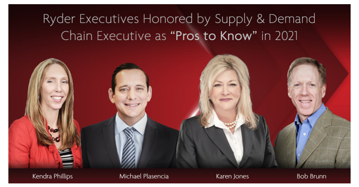 Ryder Executives Recognized for Leveraging Supply Chain Solutions as ...