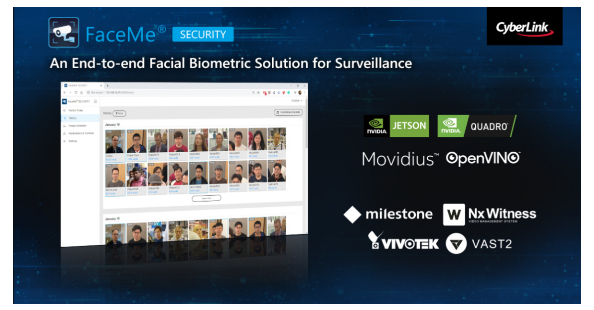 CyberLink Releases New FaceMe® Security – an End-to-end Facial Biometric Solution for Security ...