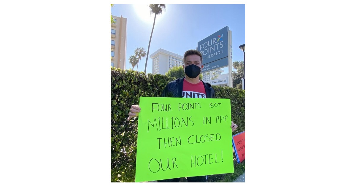 Laid Off Hotel Workers Protest Company’s $4.4 Million in Paycheck ...