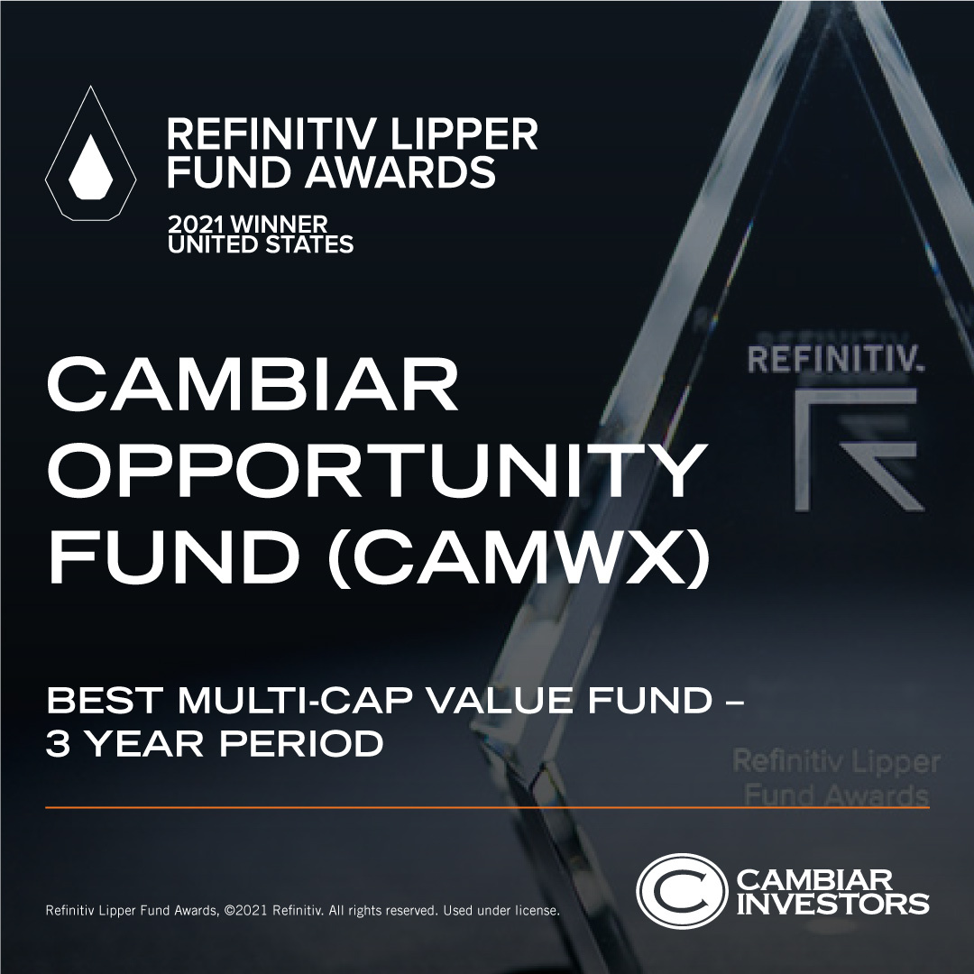 Cambiar Opportunity Fund Honored With Refinitiv Lipper Award Recognizing Risk-Adjusted ...