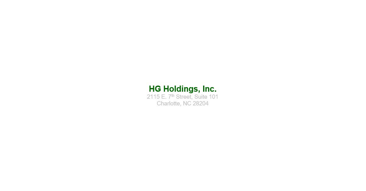 HG Holdings, Inc. Announces Agreement to Acquire National Consumer ...