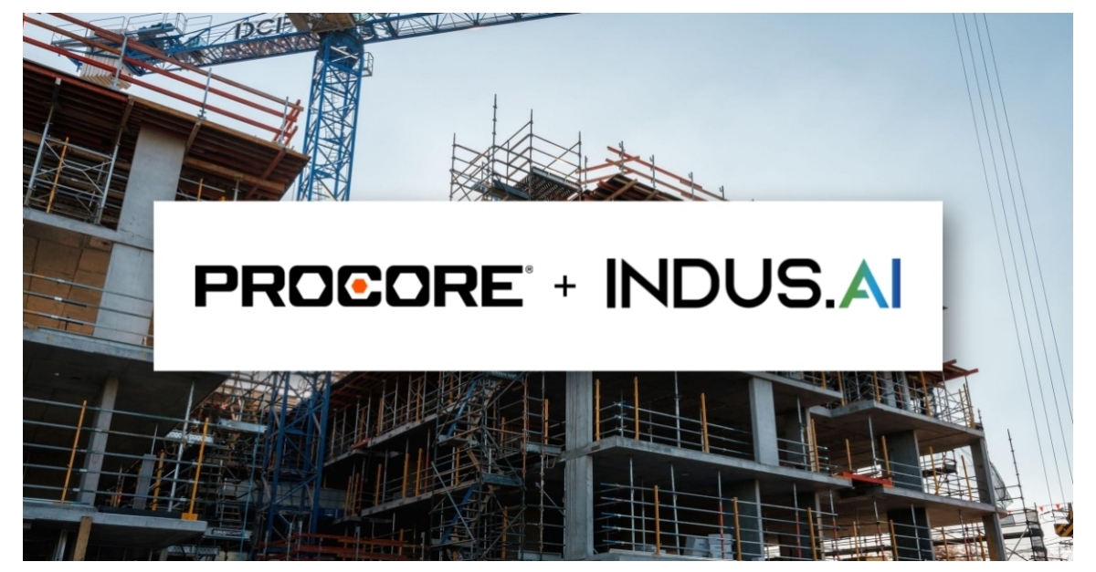 Procore Acquires Construction Artificial Intelligence Company, INDUS.AI | Business Wire