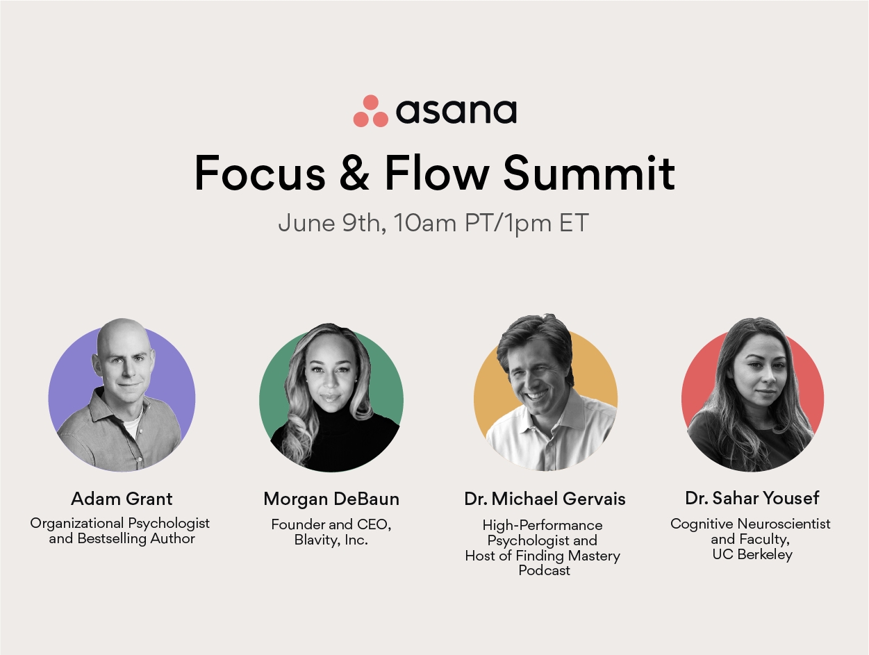 Asana to Host Focus and Flow Summit | Business Wire