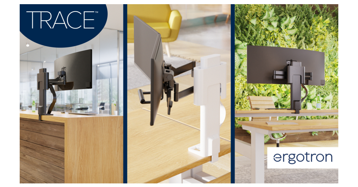 Ergotron’s New TRACE™ Monitor Mount Enables Intuitive Adjustment for ...