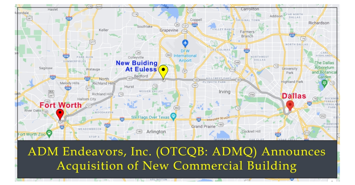 ADM Endeavors, Inc. (OTCQB: ADMQ) Announces Acquisition of New ...