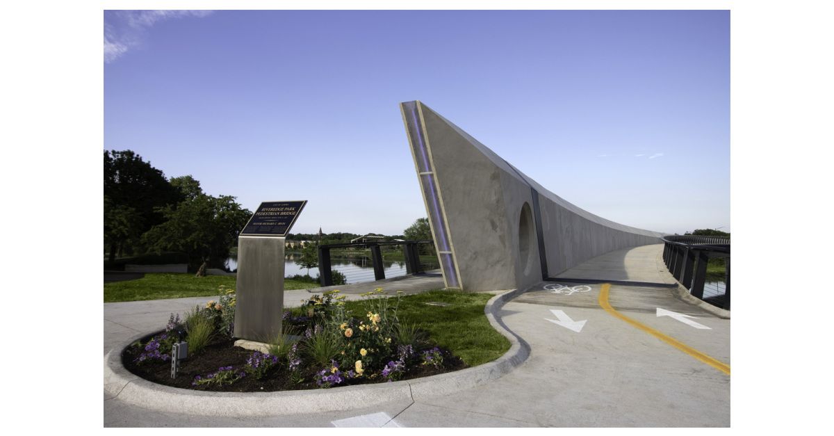 Grand Opening Held for RiverEdge Park Pedestrian Bridge, a New Landmark for Downtown ...