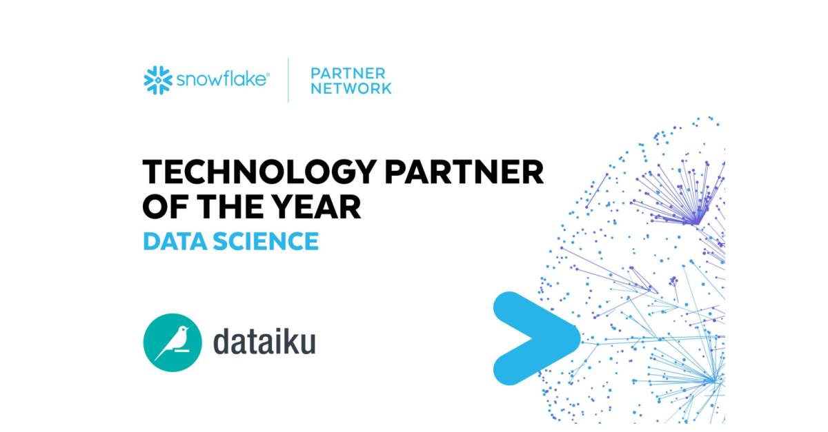 Dataiku Recognized by Snowflake as Data Science Partner of the Year ...