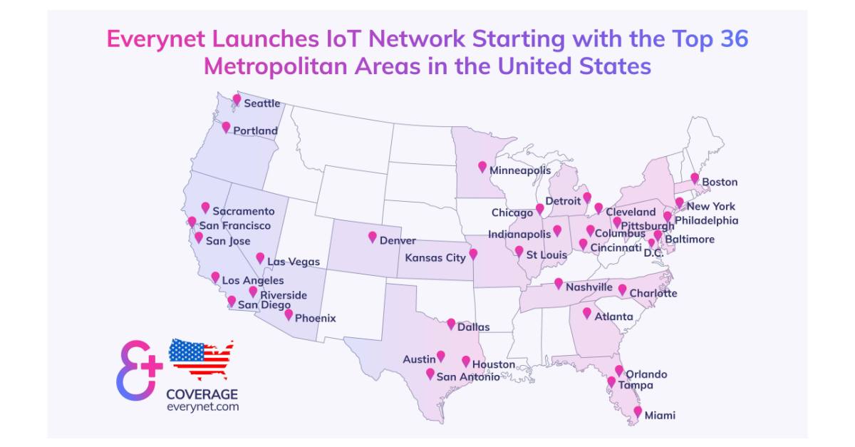 Everynet and Crown Castle Launch National U.S. LoRaWAN® IoT Network ...