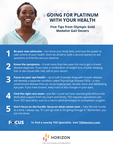 Gail Devers, Three-Time Olympic Gold Medalist, Partners with the Graves ...