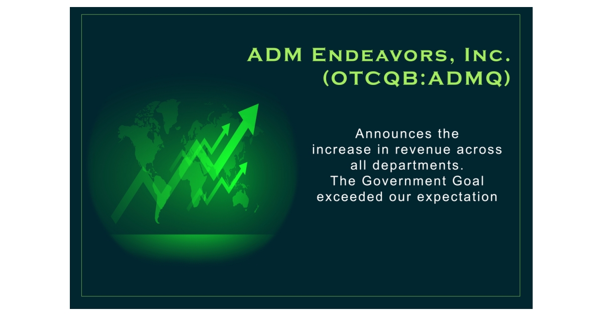 ADM Endeavors, Inc. (OTCQB: ADMQ) Announces Increase in Revenue Across ...