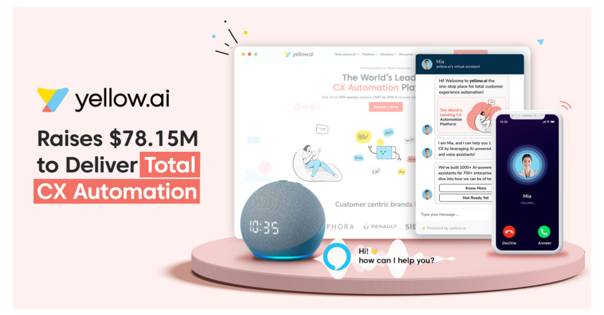 yellow.ai recauda 78,15 millones de USD para ofrecer una automatización ...