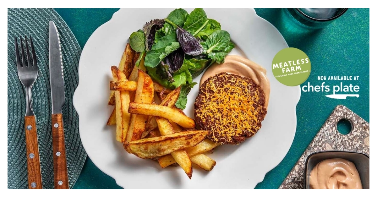 Meatless Farm Offers Plant-Based Burger on Chefs Plate’s Menu ...