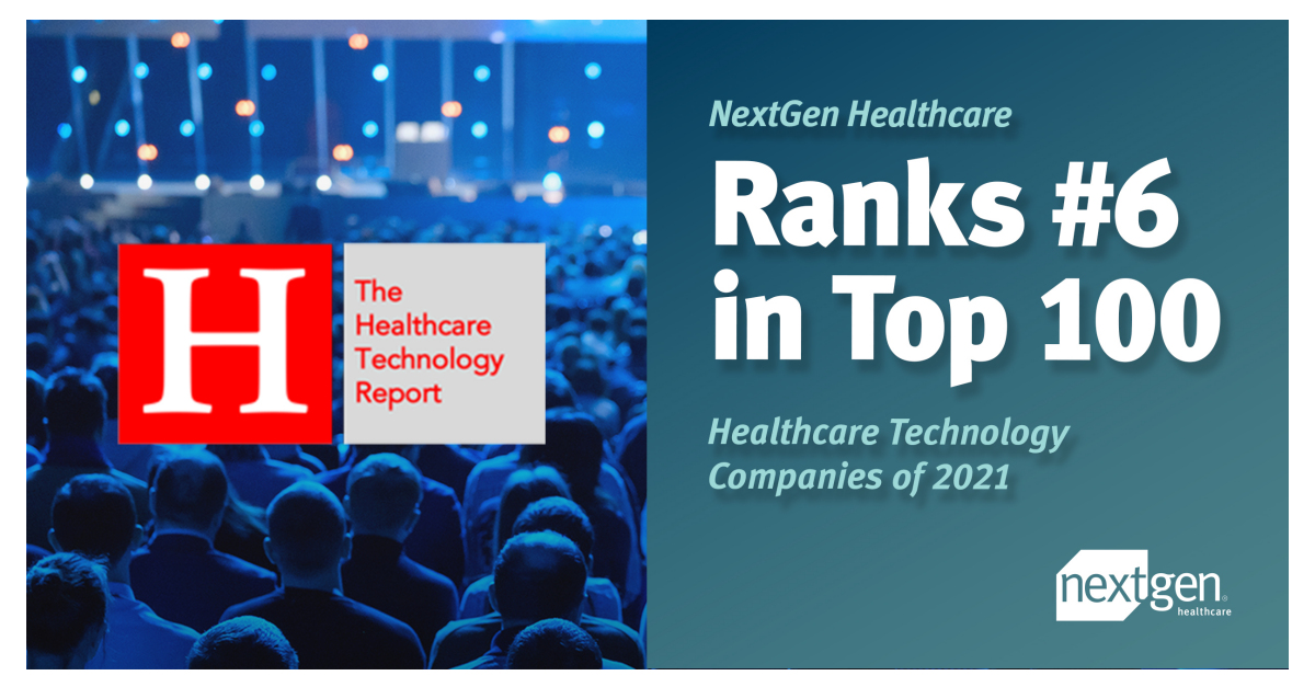 NextGen Healthcare Ranks #6 on Top 100 Healthcare Technology Companies ...