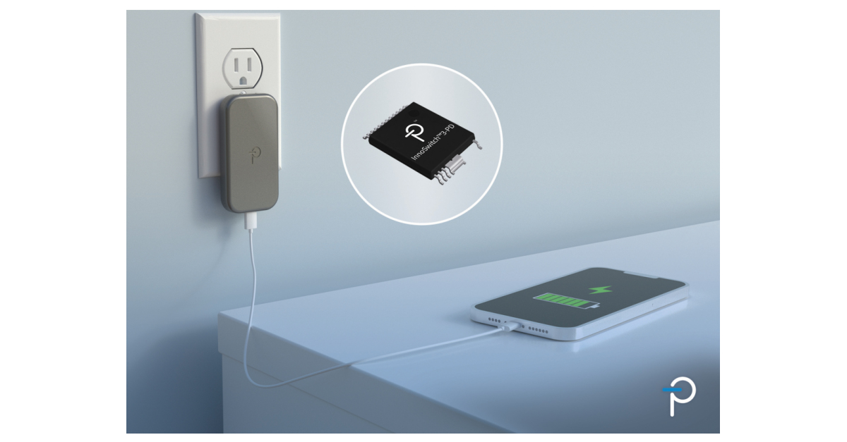 Power Integrations推出内置USB PD控制器的InnoSwitch3-PD系列反激式开关IC | Business Wire