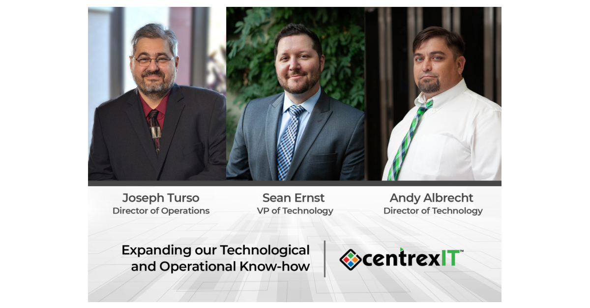 centrexIT Welcomes Joseph Turso as Director of Operations | Business Wire