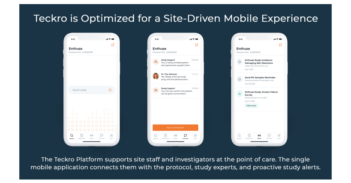 Teckro Launches Next-Generation Clinical Trial Mobile Platform, Giving ...
