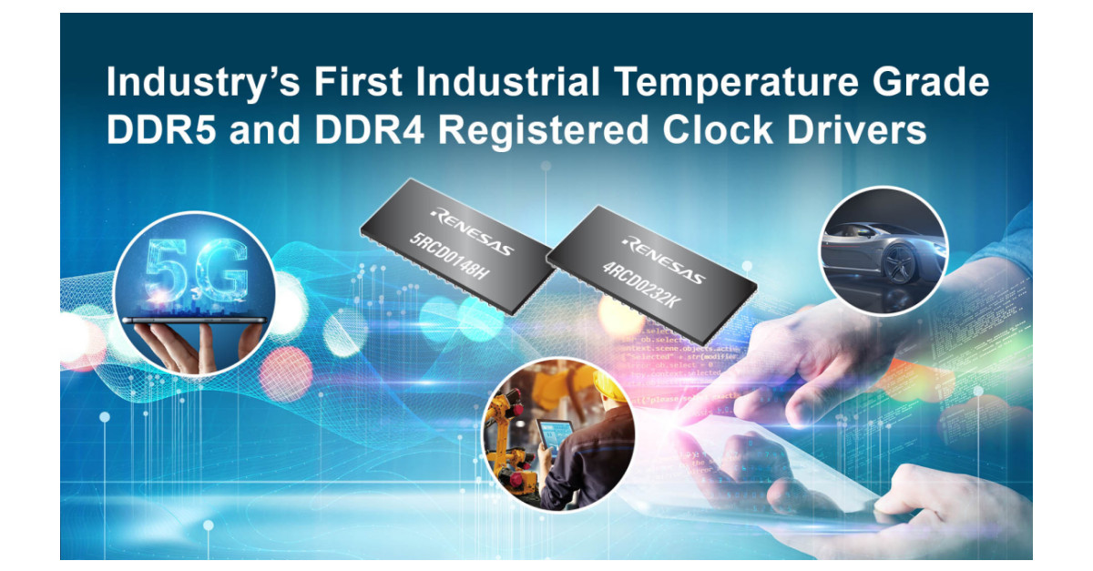 Renesas Introduces Industry’s First Industrial Temperature Grade DDR5 ...