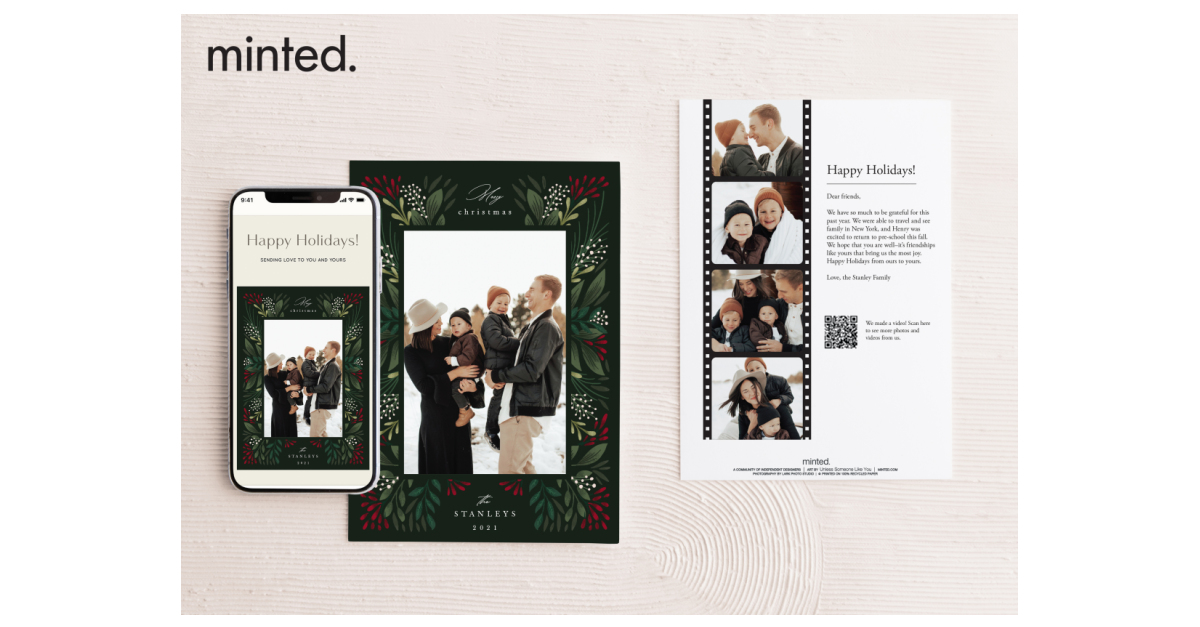 Minted Launches New Multimedia-Enhanced Holiday Cards with Free ...