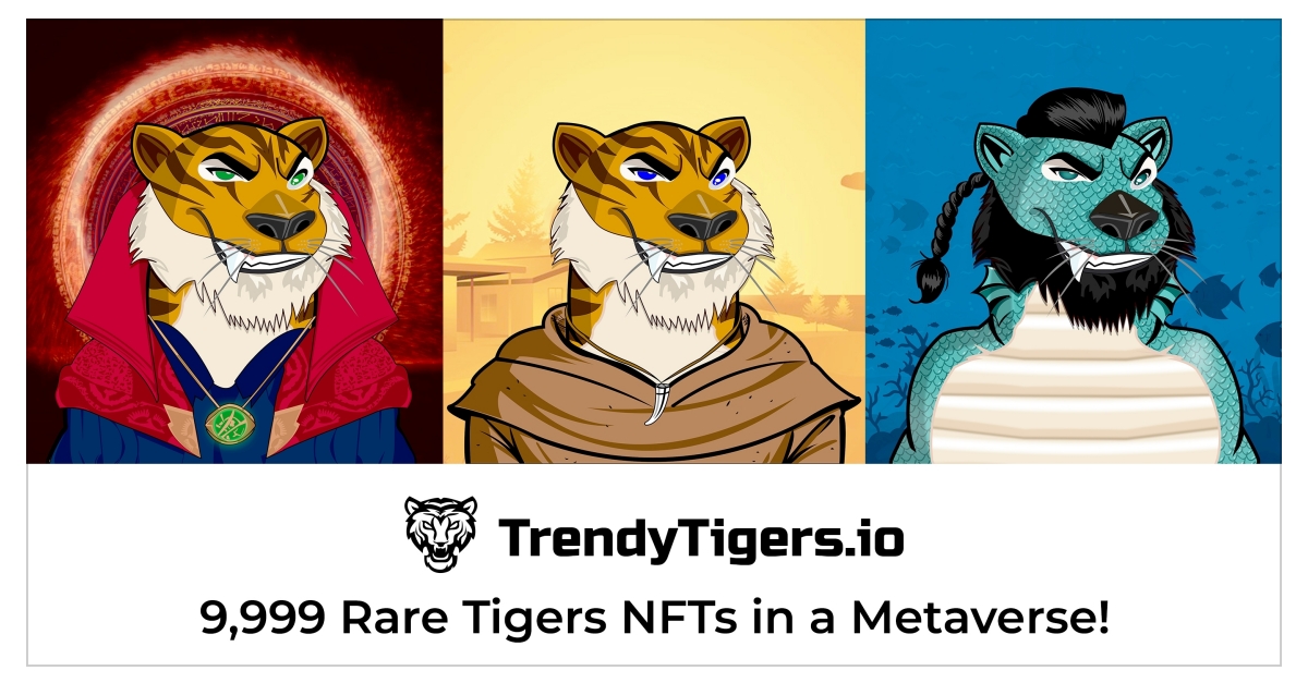 Trendy Tigers NFT kündigt inmitten des Hypes limitierte Markteinführung ...