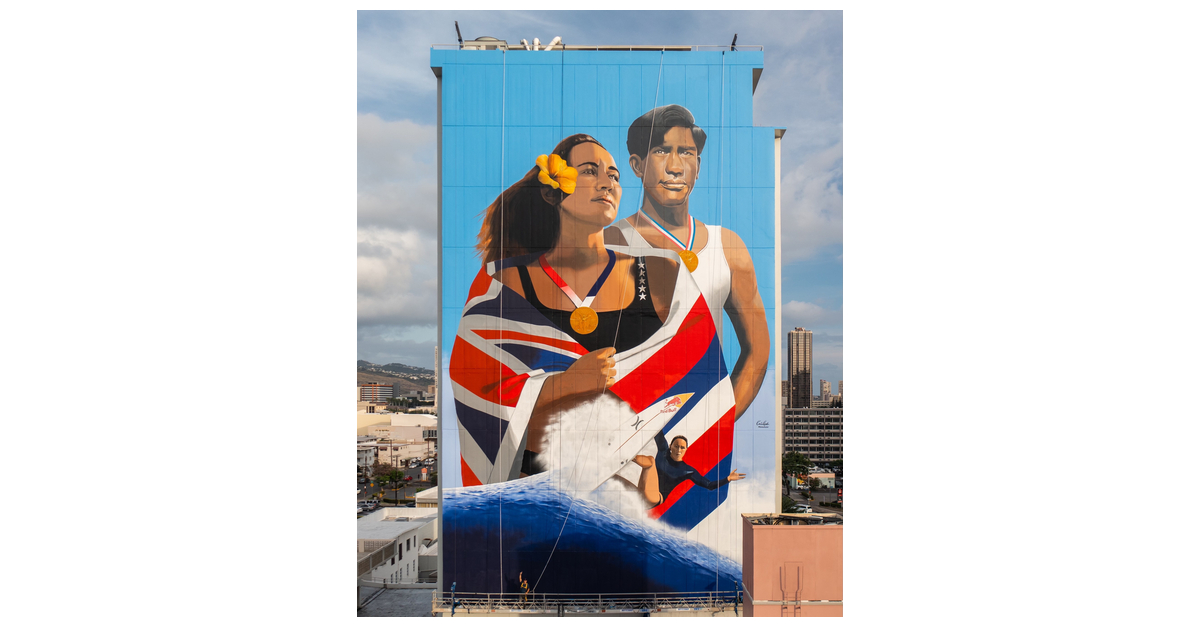 Native Hawaiian Olympians Honored in 100-Foot Mural in the Birthplace ...
