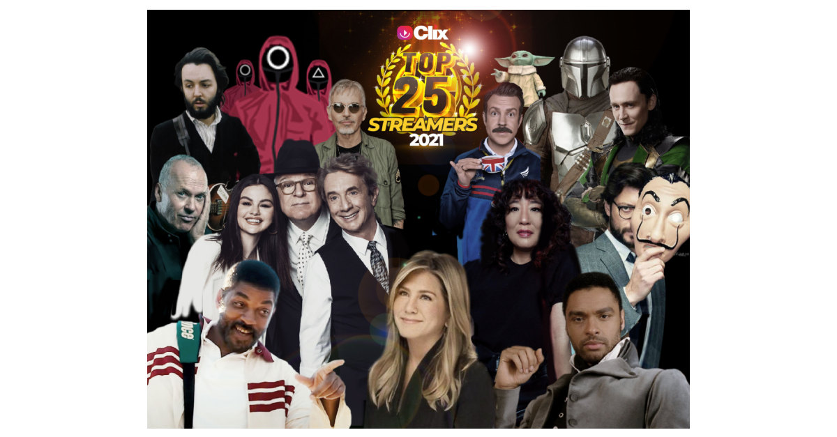 Clix Unveils The Top 25 Streaming Leaders of ‘21 | Business Wire