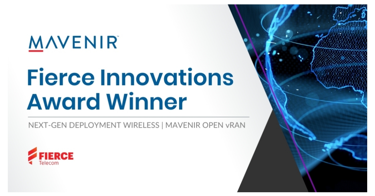 Mavenir Open vRAN Solution Wins Fierce Telecom Innovation Award | Business Wire