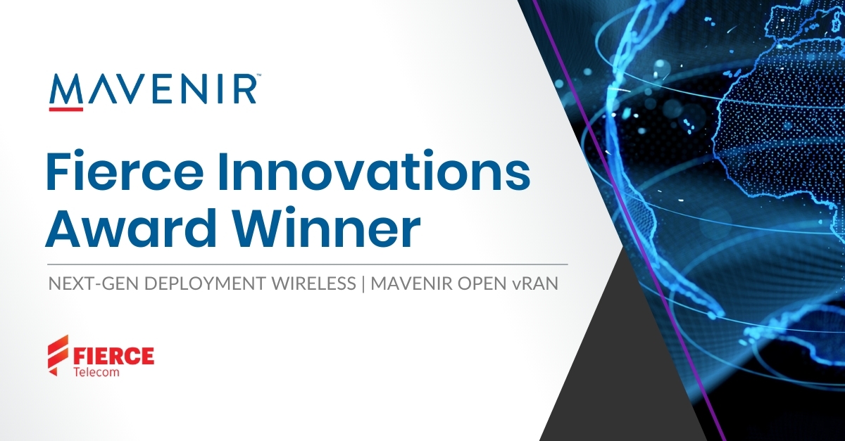Mavenir Open vRAN Solution Wins Fierce Telecom Innovation Award | Business Wire