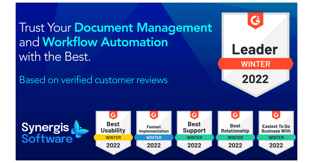 Synergis Adept Ranked #1 in Usability, Setup, Support, and Relationship ...