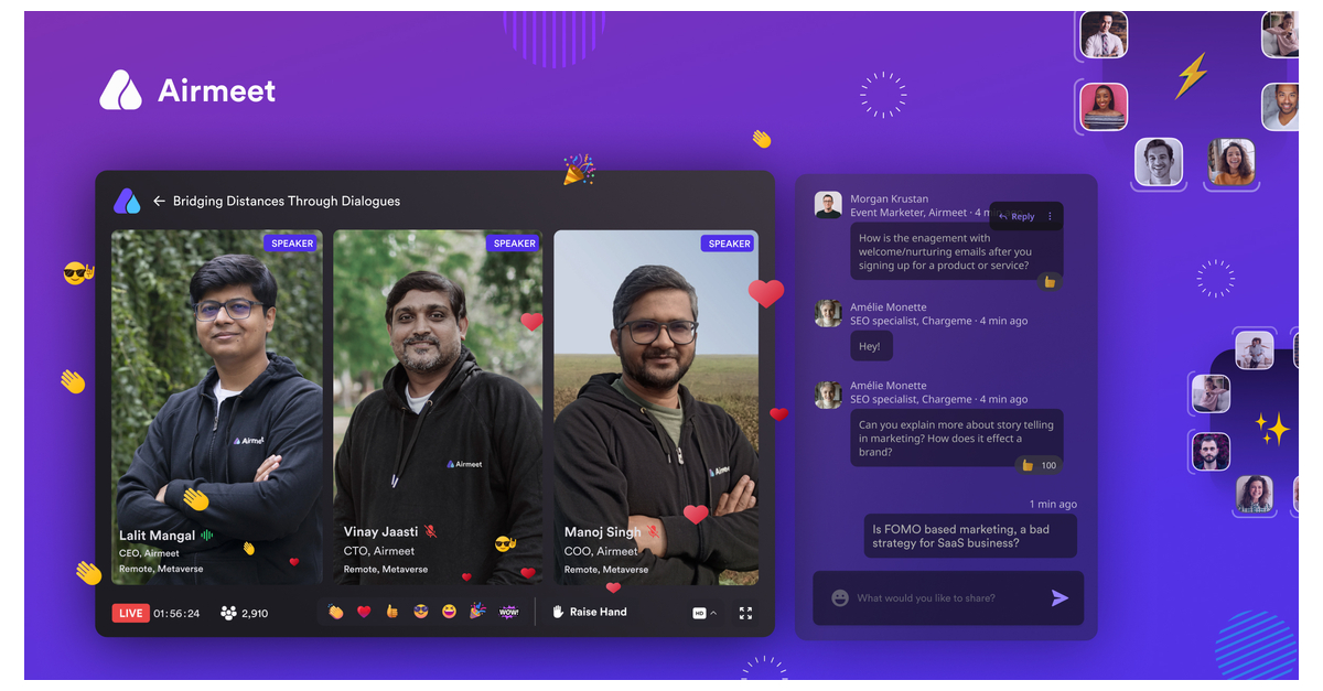 Riassunto: Airmeet, piattaforma di coinvolgimento guidata da eventi ...