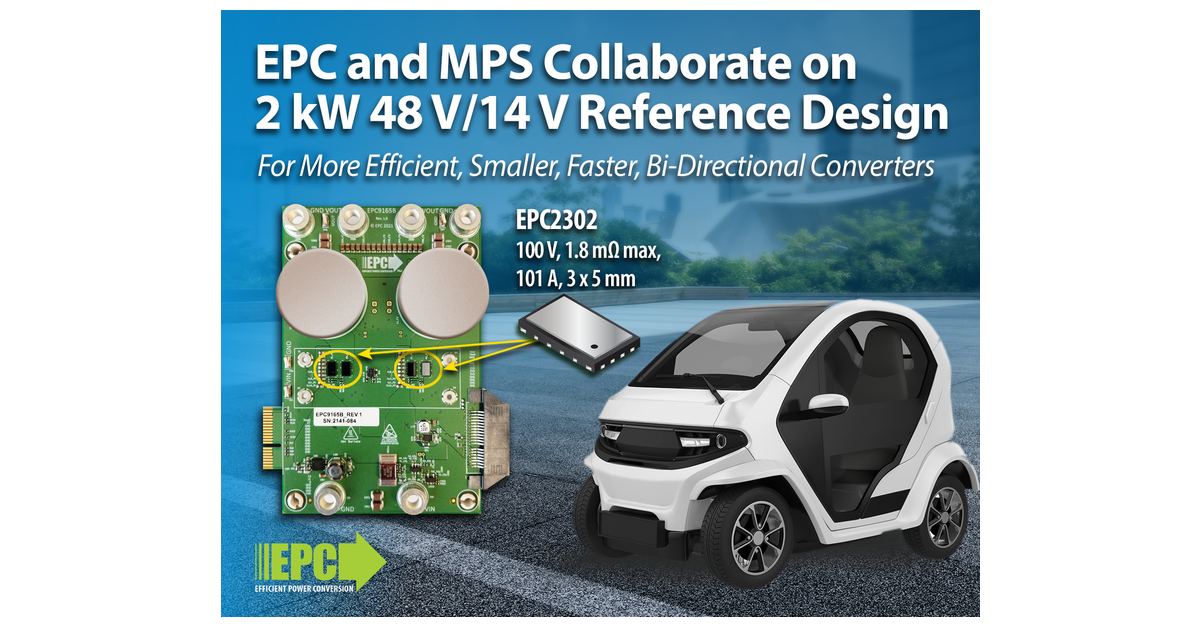 EPC Collaborates with MPS to Develop a 2 kW, 48 V/14 V, Regulated ...