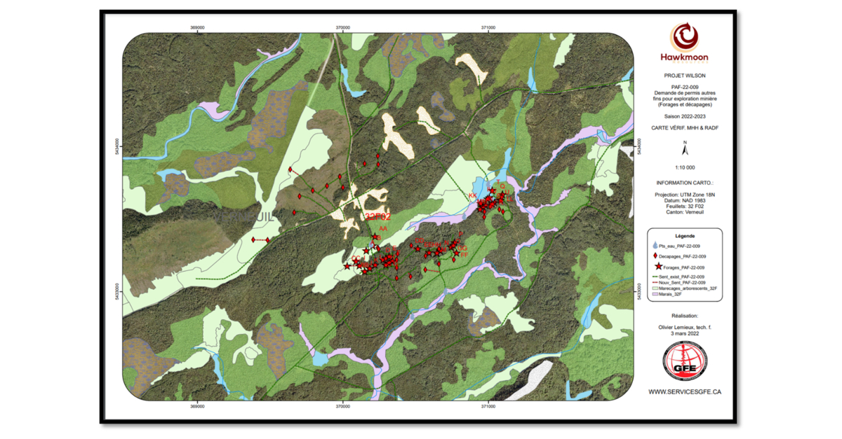Hawkmoon Announces 2022 Cost Projections and Permits for Wilson ...