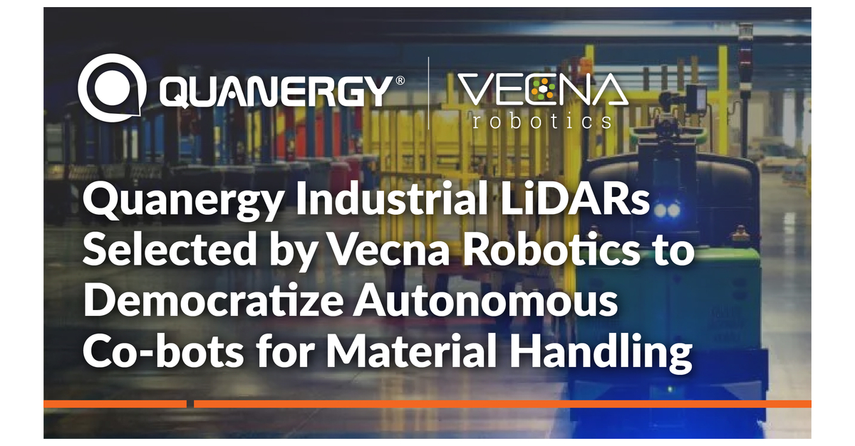 Vecna Robotics選擇Quanergy工業雷射雷達來推廣物料搬運自主協作機器人 | Business Wire